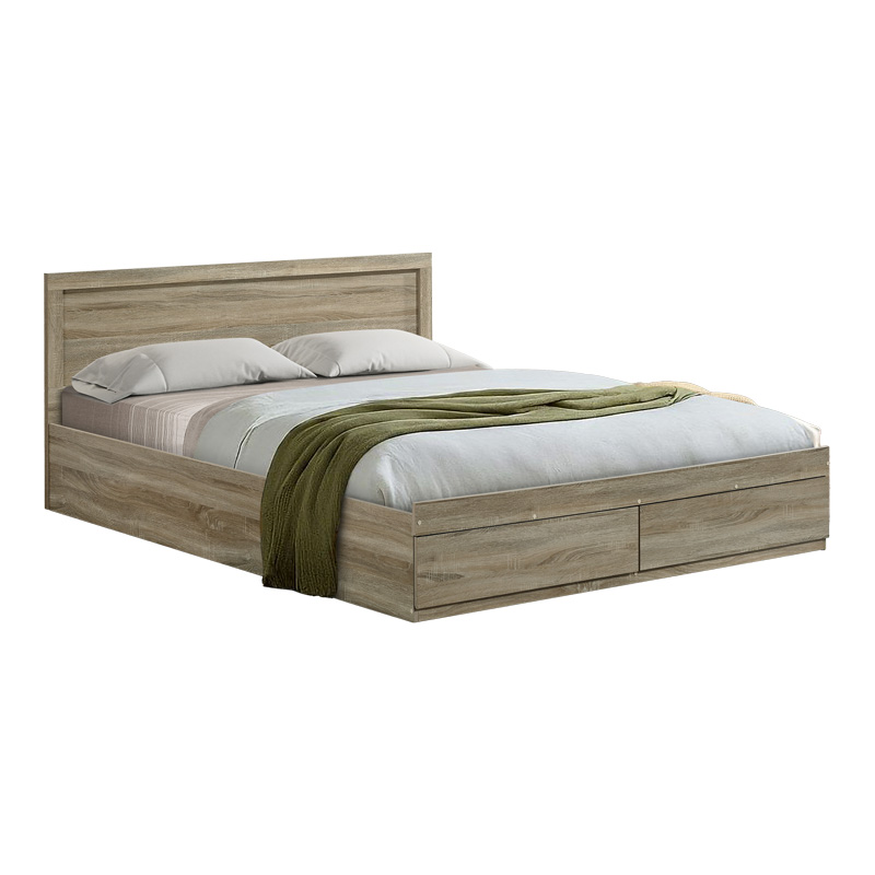 Κρεβάτι Olympus με συρτάρι σε sonoma απόχρωση 160x200εκ - Decoshop