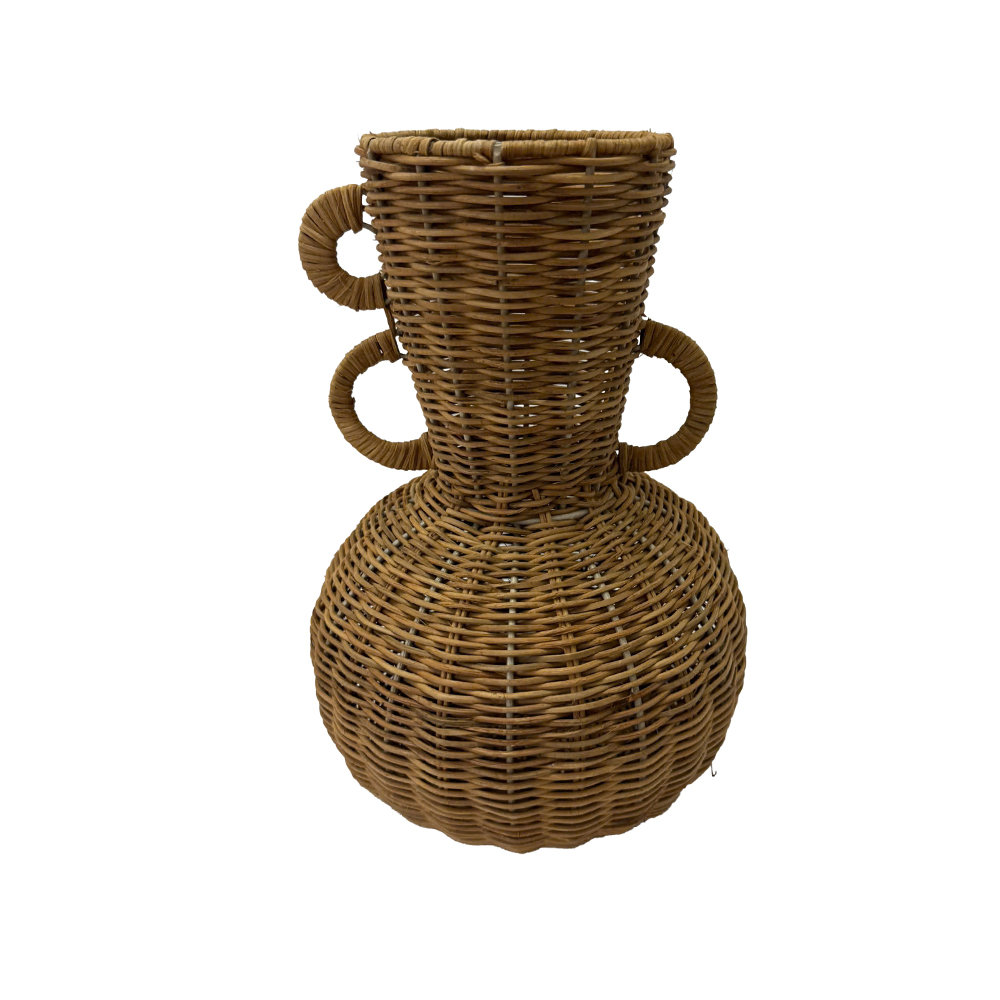 ARUNDO ΒΑΖΟ 26x26x36 RATTAN ΦΥΣΙΚΟ ΦΥΣΙΚΟ - Decoshop